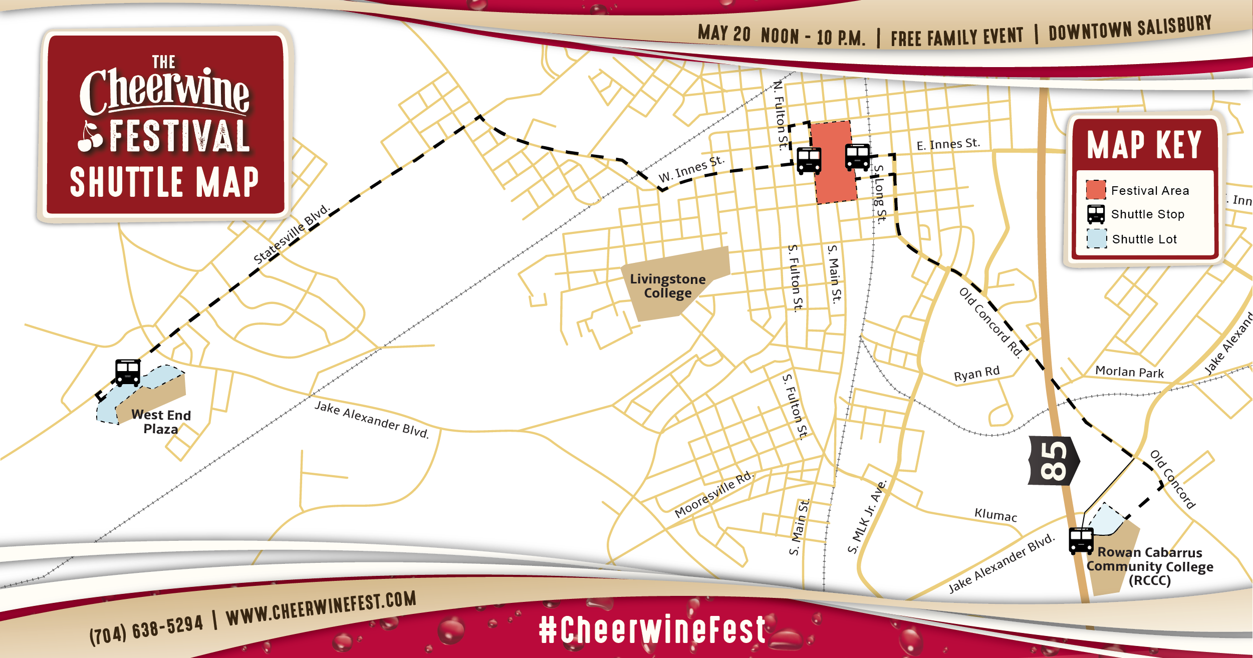 Cheerwine Festival 2023 > Maps